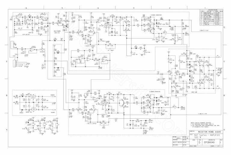Recoton Home Audio NHT Subtwo I Amplifier Sunfire True Subwoofer Mkii ...