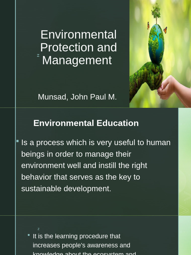 L1-Environmental Protection and Management Introduction | PDF | Natural ...