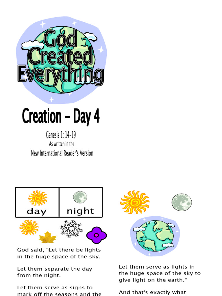 Day Four: Creation of Lights | PDF