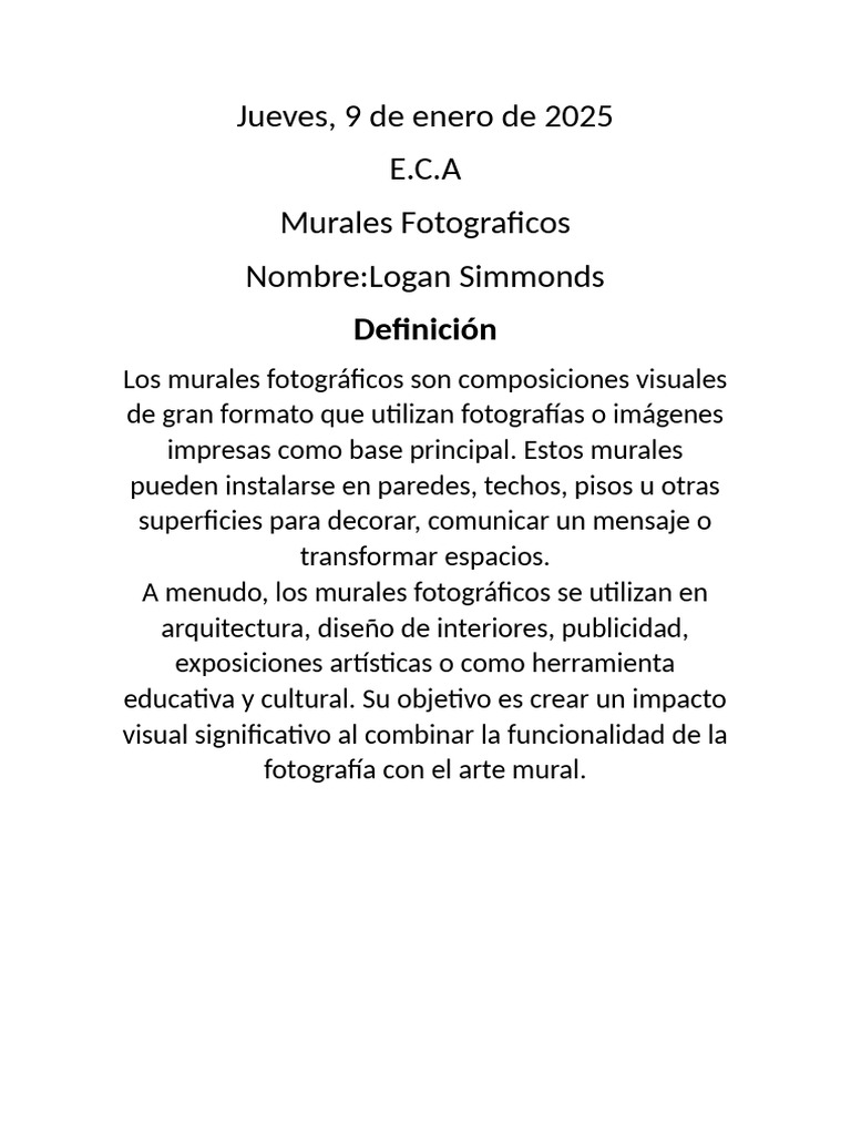 Murales Fotográficos: Impacto Visual y Uso | PDF