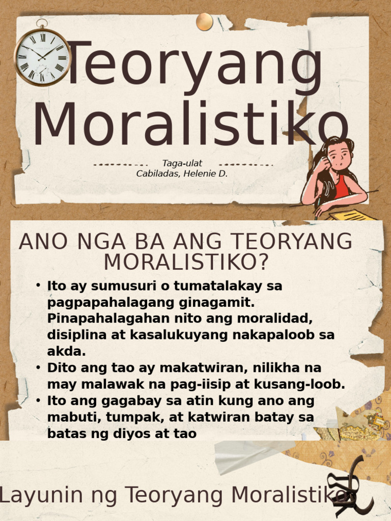 Teoryang Moralistiko | PDF