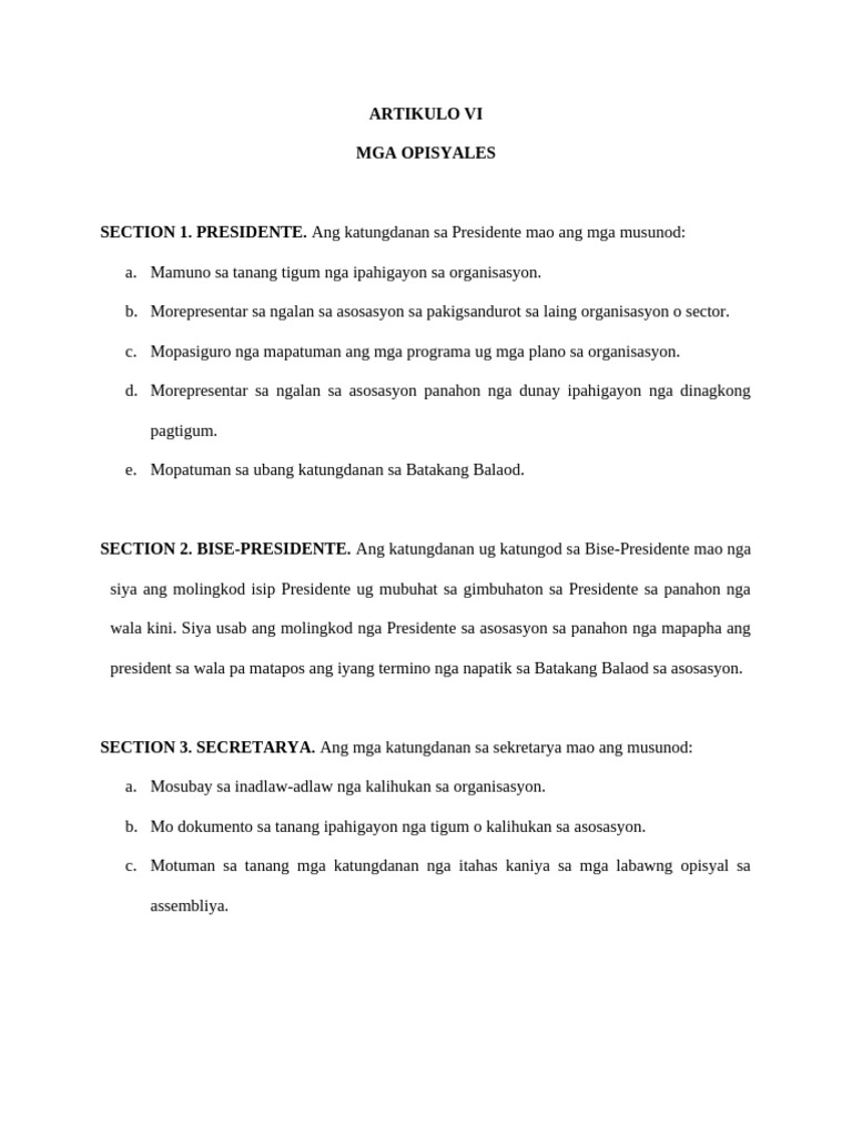 ARTIKULO VI,7,8 | PDF