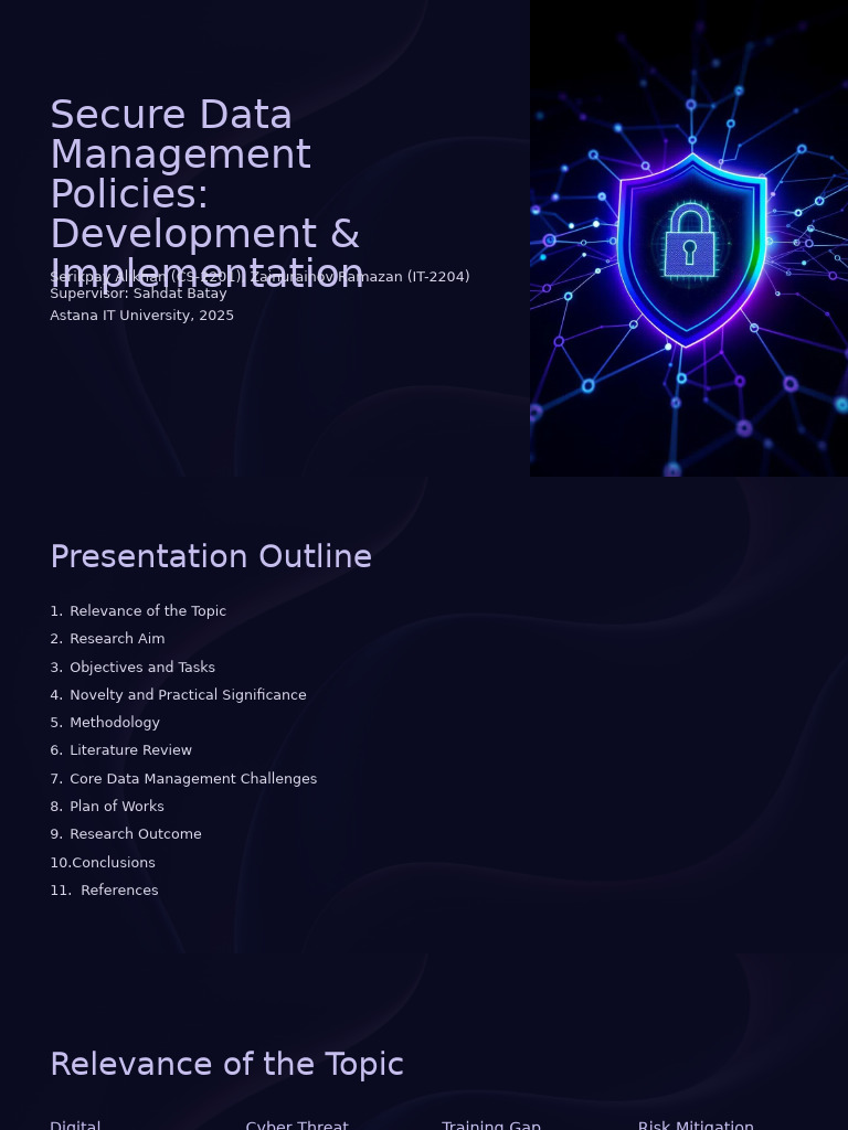 Secure Data Management Policies Development and Implementation | PDF ...
