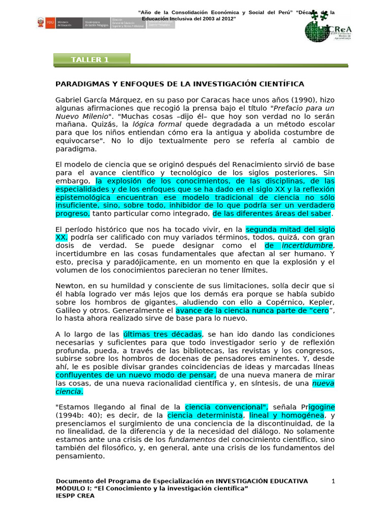 Paradigmas en la Investigación Científica | PDF | Paradigma | Positivismo