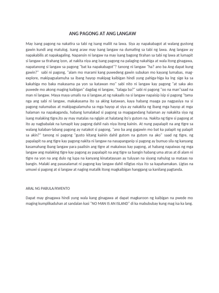 ANG PAGONG AT A-WPS Office | PDF