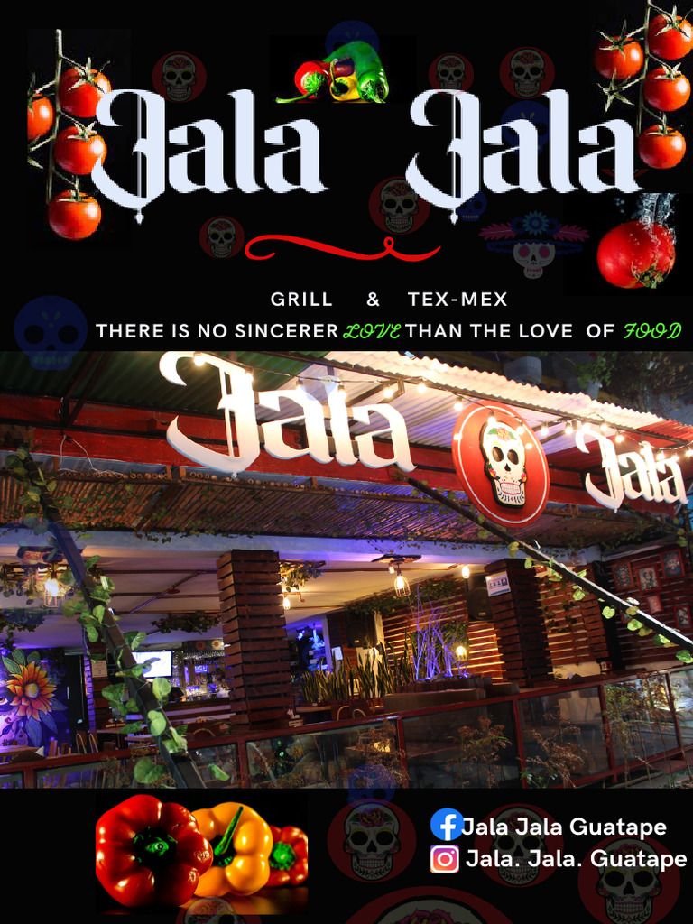 Menú Grill & Tex-Mex en Jala Jala | PDF | Hamburguesas | Parilla