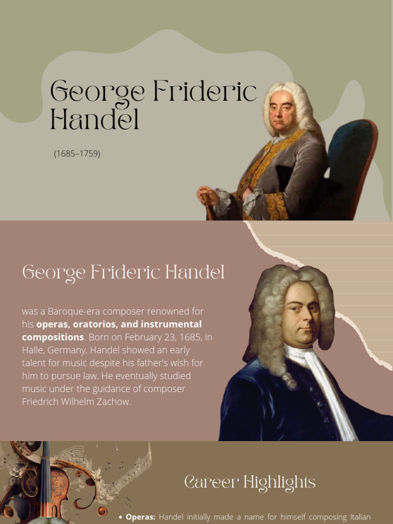 George Frideric Handel: Baroque Composer | PDF