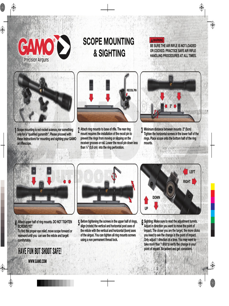 GAMO Scope Mounting Instructions 2 | PDF