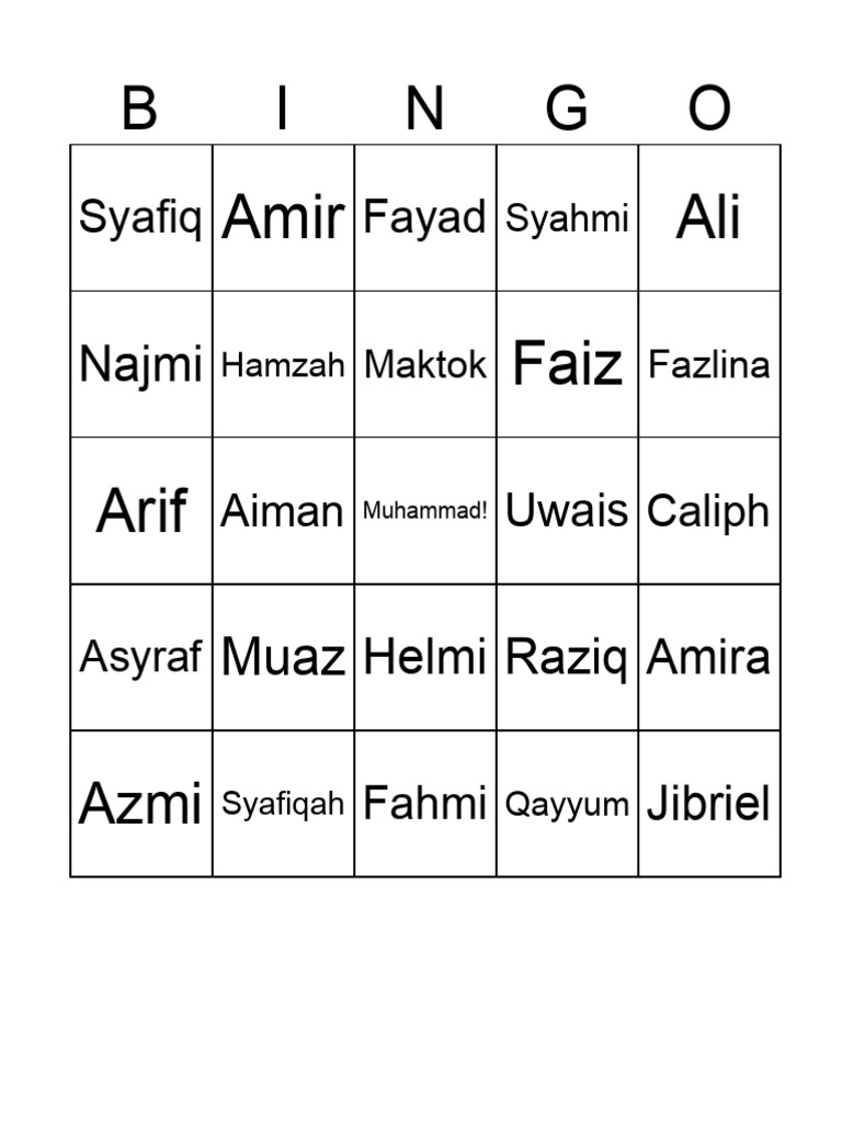 Amir Ali Faiz Arif: B I N G O | PDF