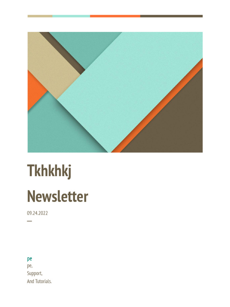NewsLetter Template | PDF