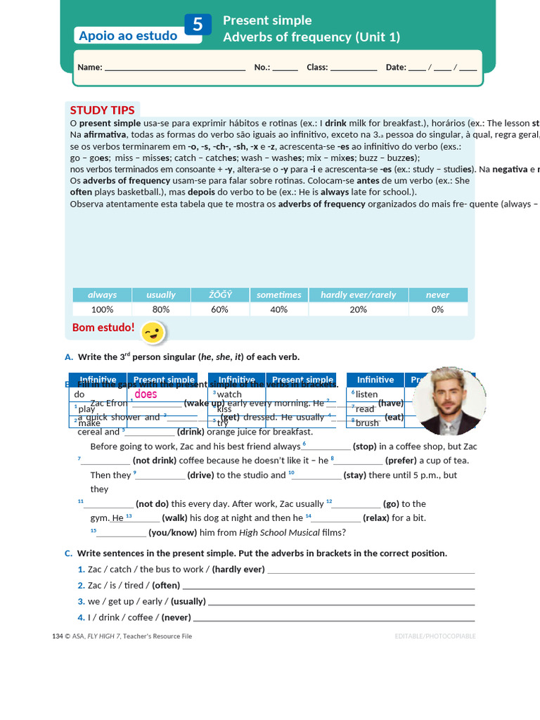 Apoio ao estudo (Grammar 5) | PDF | Linguistic Typology | Syntax