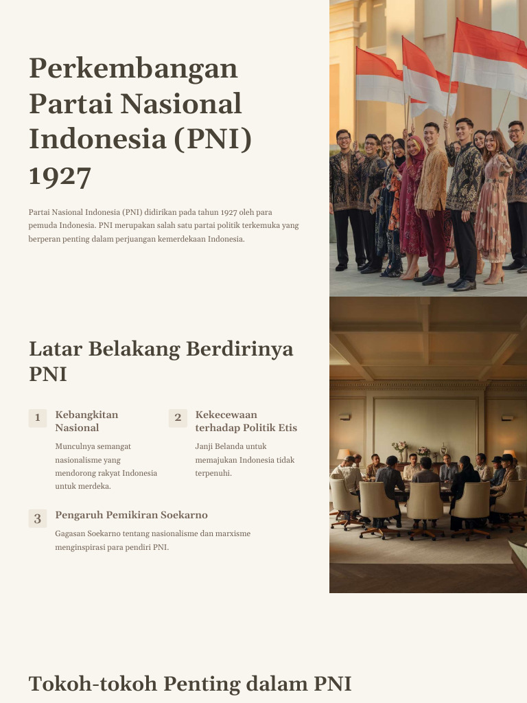 10 Perkembangan Partai Nasional Indonesia PNI 1927 | PDF