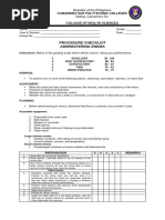 SKILL IFC Insertion and Removal Checklist | PDF | Catheter | Urology