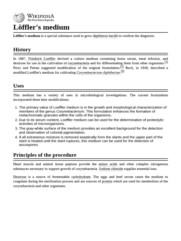 Löffler's_medium | PDF | Biology