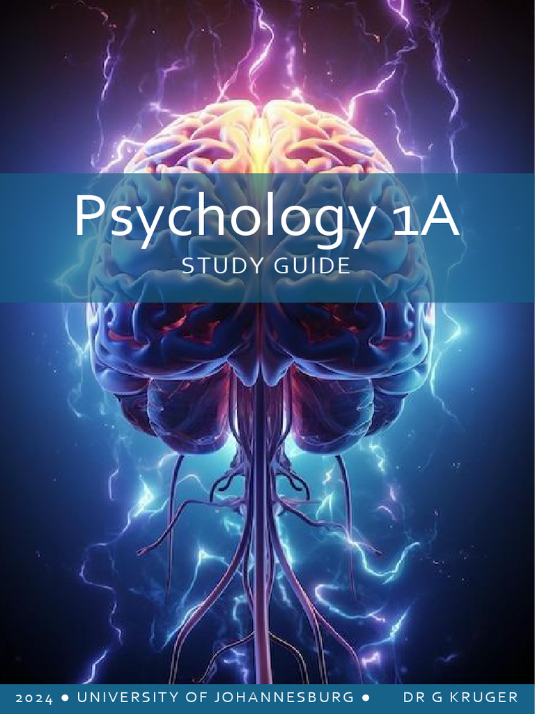 Psychology 1A Study Guide 2024 | PDF | Memory | Perception