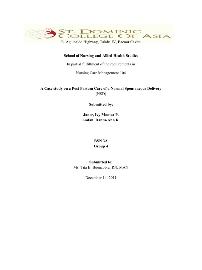 Normal Spontaneous Delivery | PDF | Childbirth | Pelvis