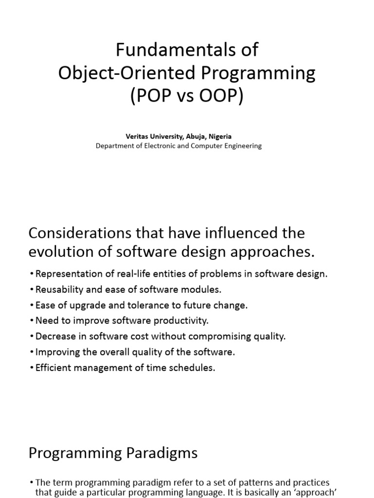 5 - Fundamentals of OOP - Part 1 | PDF | Object Oriented Programming ...