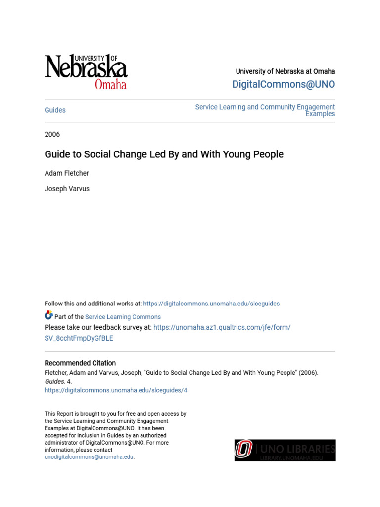 Guide To Social Change Led by and With Young People | PDF