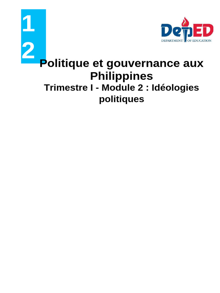 PPG-MODULE-2-IDÉOLOGIES | PDF | Conservatisme | Idéologies