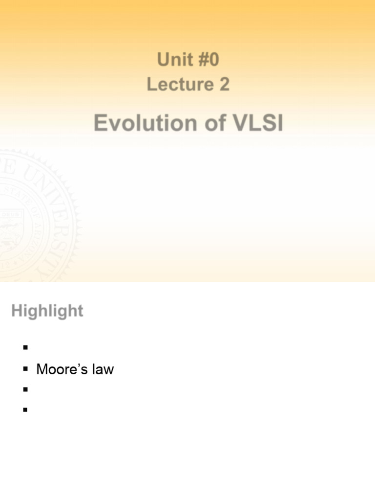 Lecture 2 - Evolution of VLSI | PDF | Integrated Circuit | Very Large ...