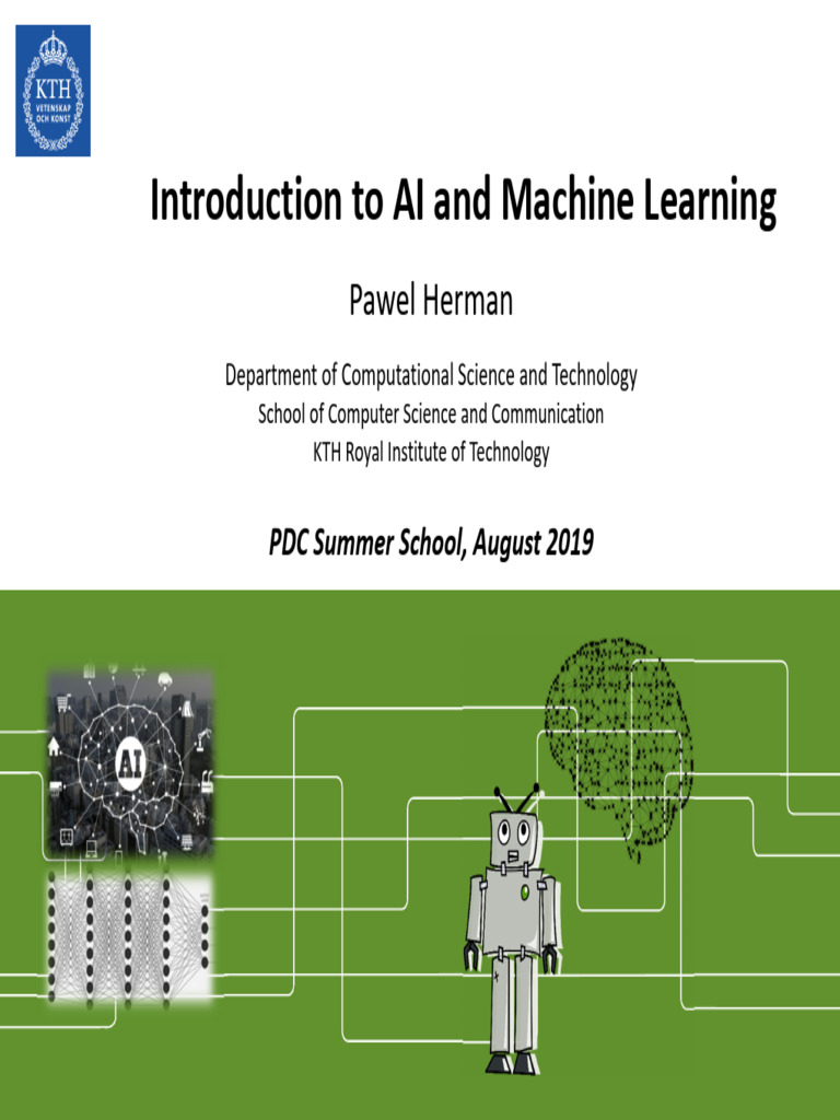 PHerman_-_Intro_to_AI_and_ML_-_PDCSummerSchool19 | PDF | Machine ...