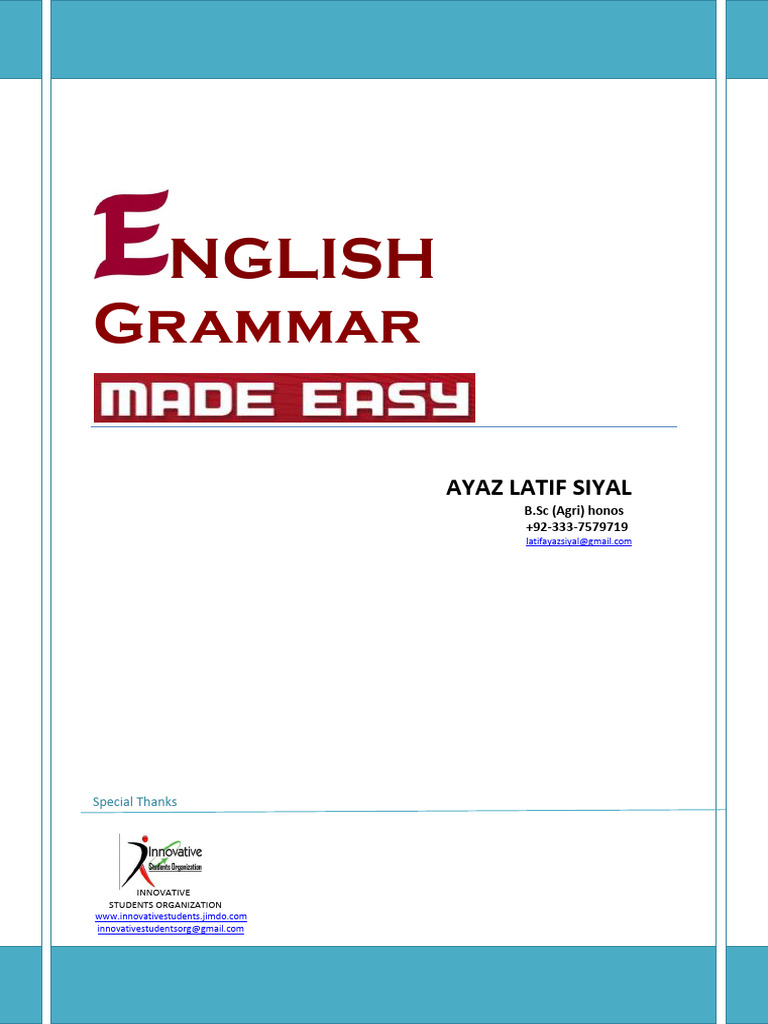 English Grammar Made Easy 1 1 | PDF