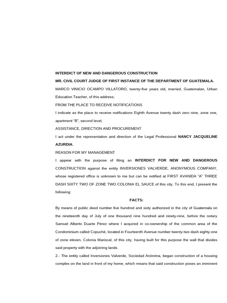 Summary Judgment Prohibition of Dangerous Work | PDF | Injunction | Justice