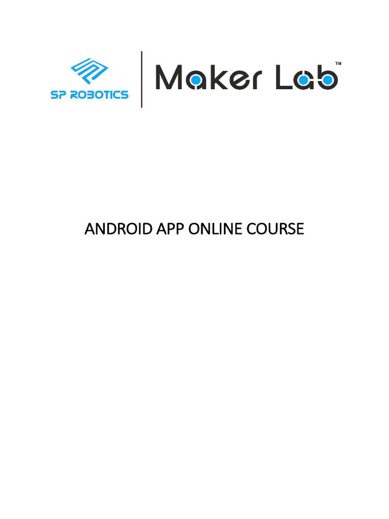 Android Online Course Overview | PDF | Mobile App | Android (Operating System)