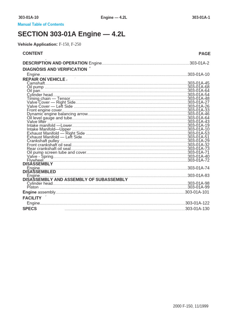 Motor Ford F150 PDF | PDF | Engine Technology | Engines