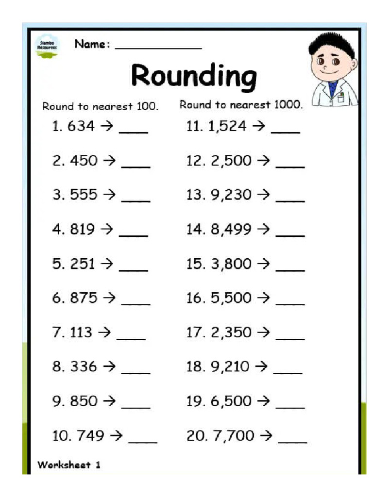 Rounding Grade 4 | PDF