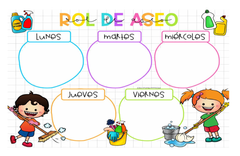 Formato de Rol de Aseo | PDF