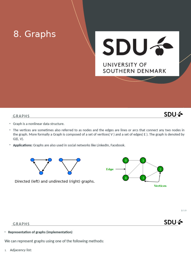 8.- Graphs | PDF | Vertex (Graph Theory) | Theoretical Computer Science