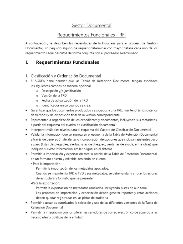 Anexo Tecnico - Gestiขn Documental en modalidad SaaS | PDF | Metadatos | Contraseña