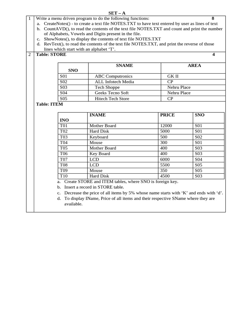 Menu-Driven Programs for Data Management | PDF | Data | Computer Programming