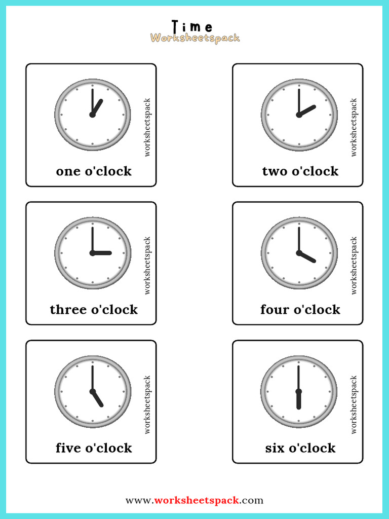 Time Worksheets for Kids | PDF