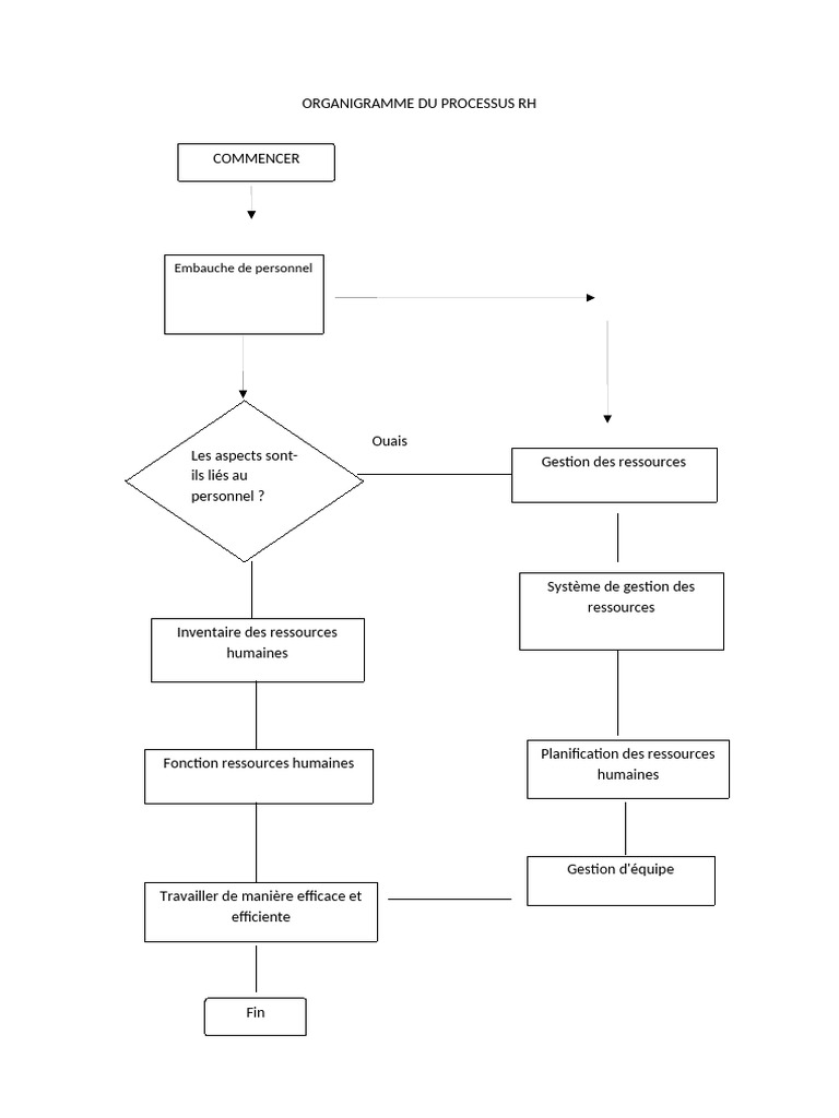 Diagramme de Flot Du Procesus de Ressources Humaines | PDF