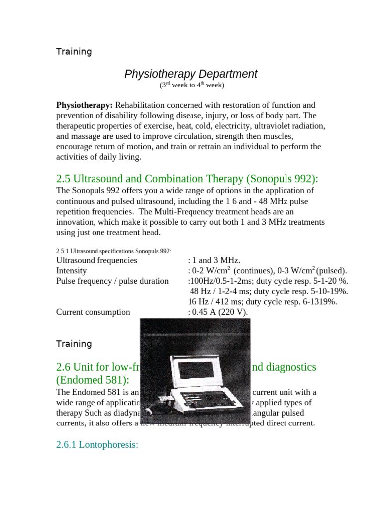 Physiotherapy | PDF | Physical Therapy | Electrical Engineering