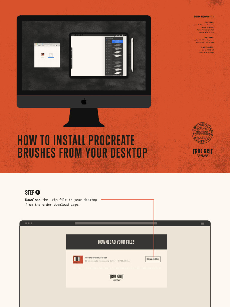 01. How to Install Procreate Brushes-Desktop | PDF