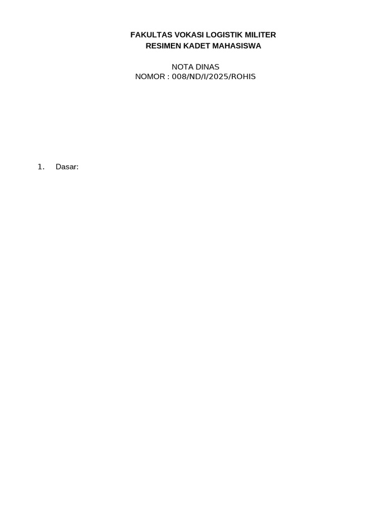 Nota Dinas Peringatan Hari Raya Idul Adha 1444 H (1) - 1 | PDF