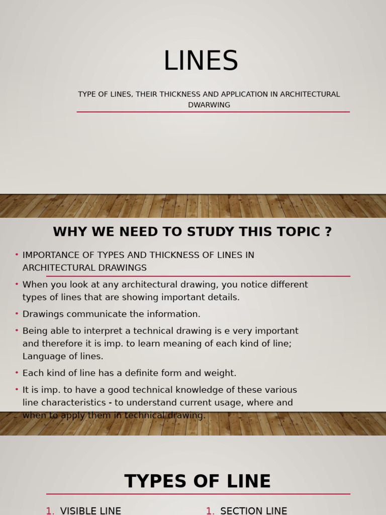 TECHNICAL DRAFTING TYPE OF LINE | PDF