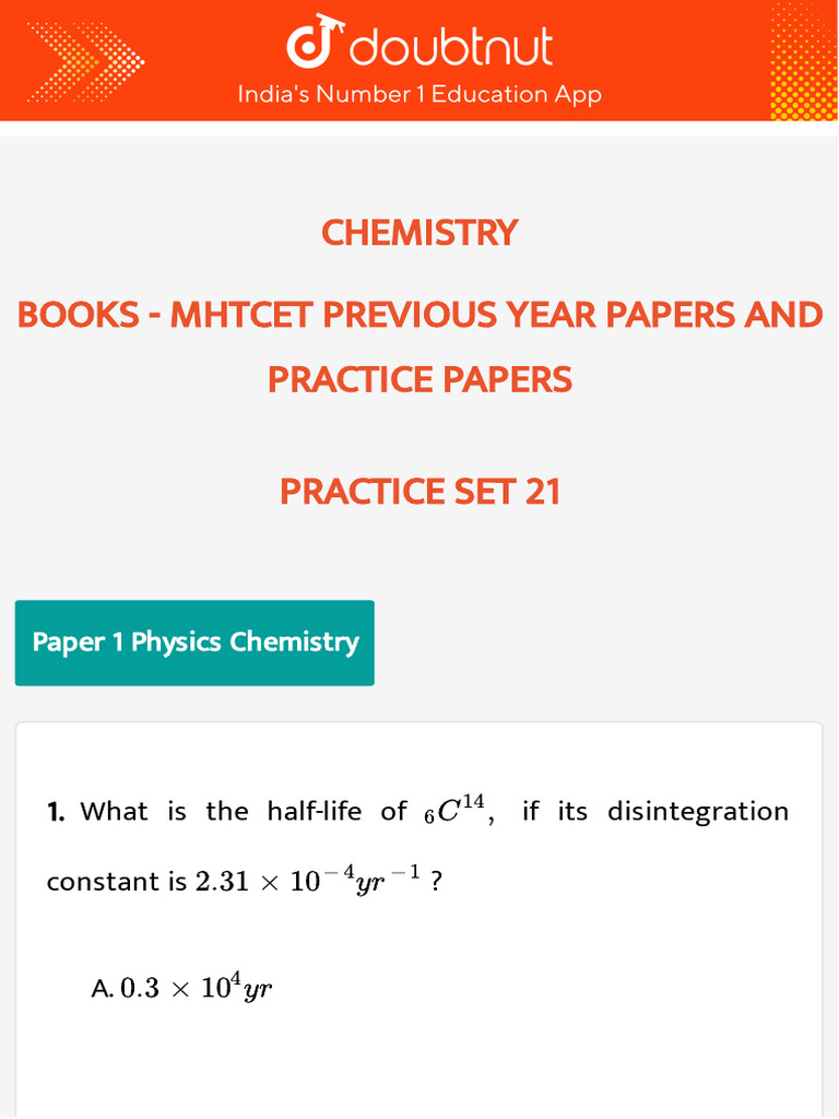 25064-books-doubtnut-question-bank | PDF | Chemistry | Physical Sciences