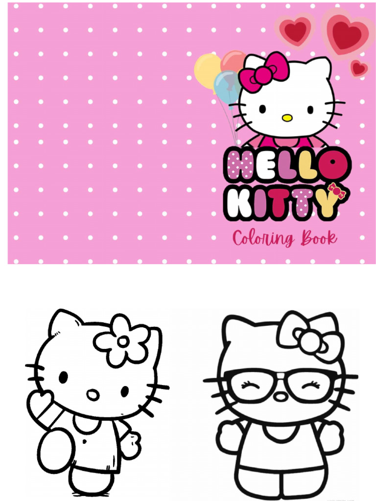 Carte de colorat Hello Kitty | PDF