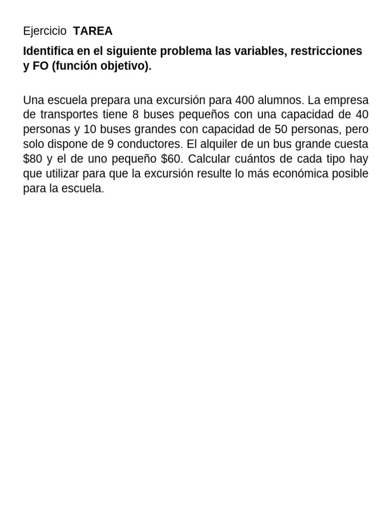 Ejercicio TAREA | PDF