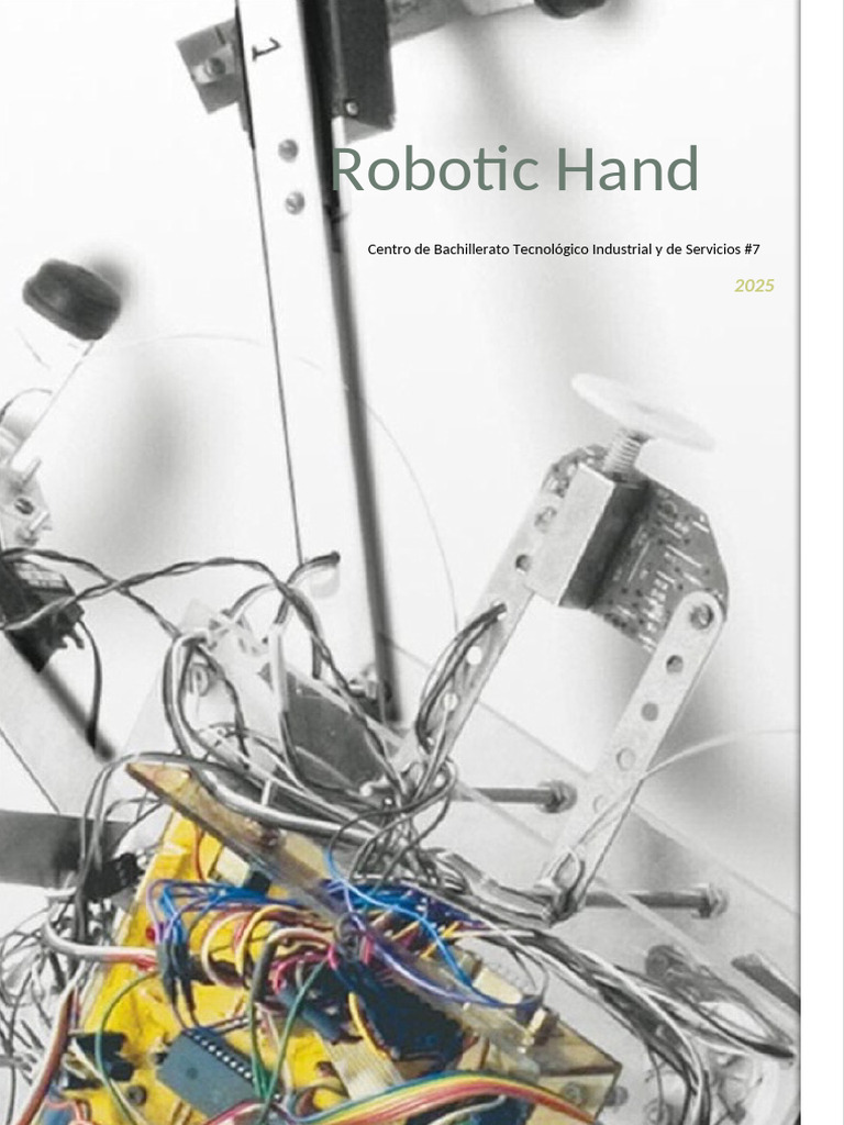 Robotic Hand Pdf Arduino Hand