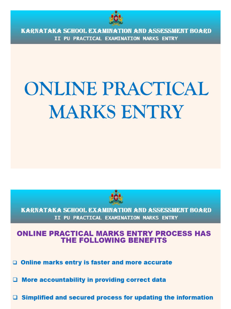 PRACTICAL_MARKS_ENTRY_PPT | PDF | Password | Login