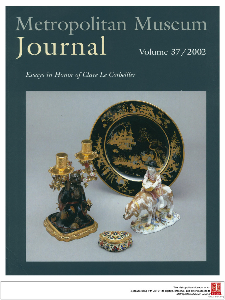 The Metropolitan Museum Journal v 37 2002 | PDF | Decorative Arts