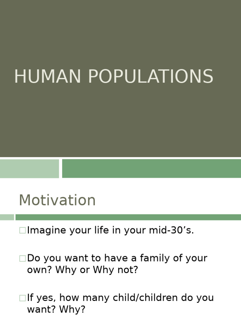 6 Human Populations | PDF | Family Planning | Family