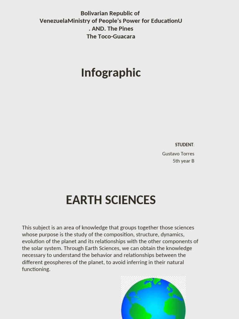 Earth Science Infographic | PDF