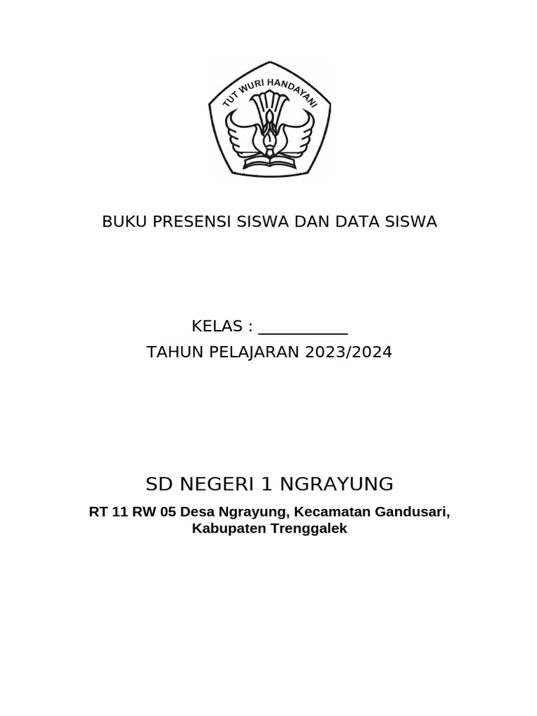 Buku Presensi Siswa Dan Data Siswa | PDF