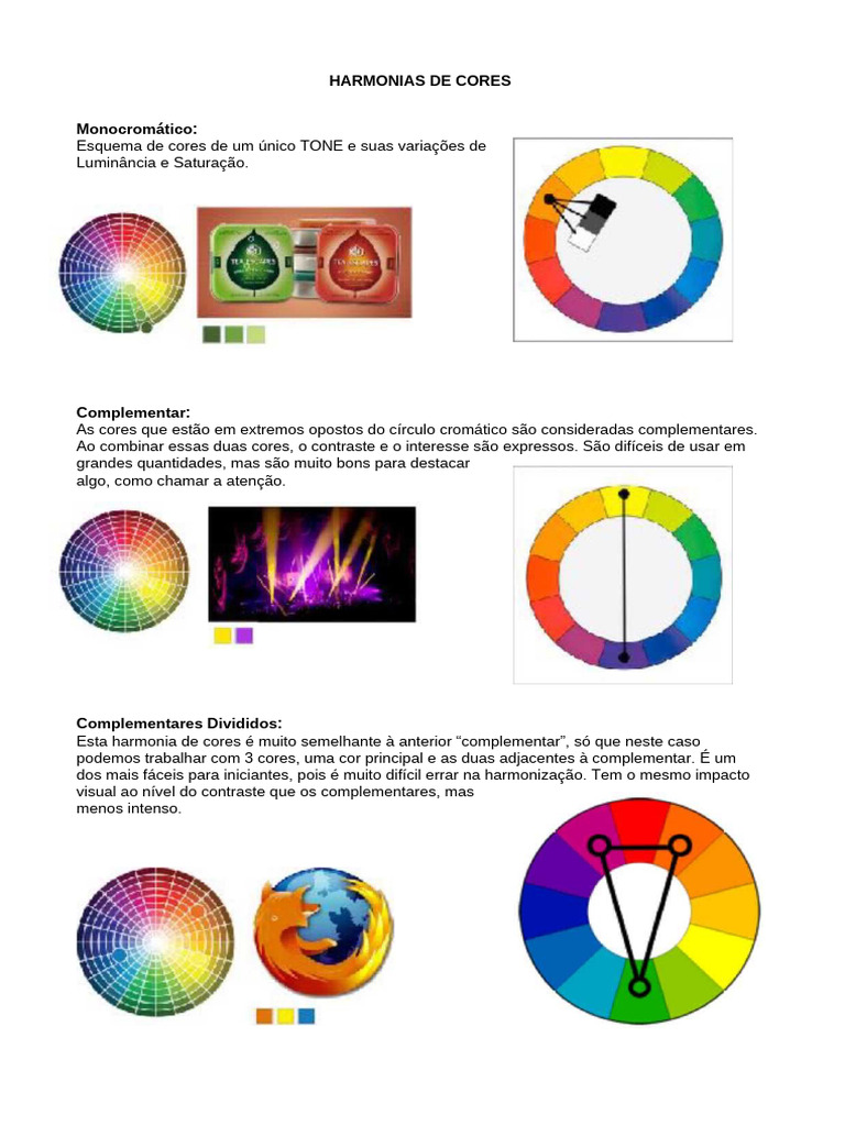 HARMONIAS DE COR | PDF | Cor